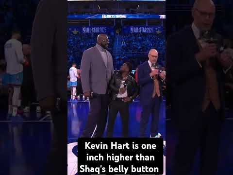 Height difference between Shaq and Kevin Hart