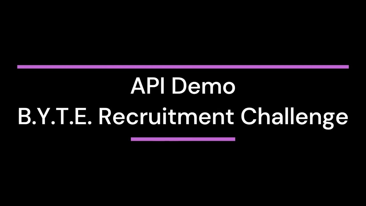 Working of App API for Frontend Challenge  - BYTE Challenge'23