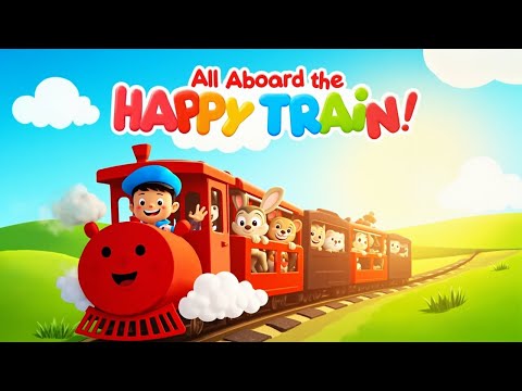 All Aboard the Happy Train | Nursery rhymes and kids song.