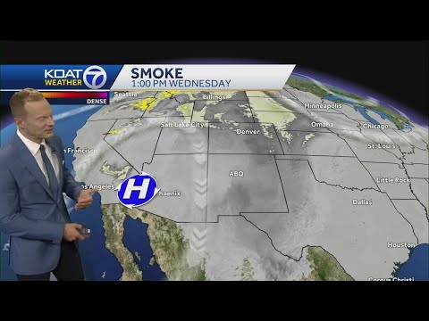 Where is the smoke coming from in New Mexico?