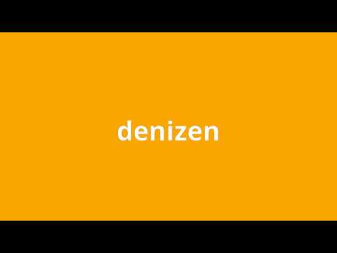 what is the meaning of denizen