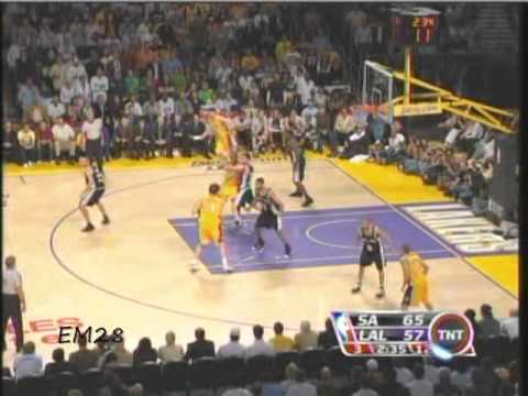 Los Angeles Lakers vs San Antonio Spurs Game 1 - Conference Finals 5/21/2008. Kobe Bryant 27 Points