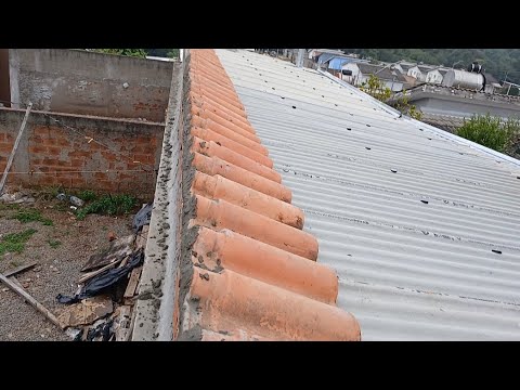 Esse telhado está ficando incrível