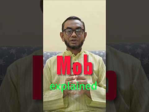 How Mobs Actually Works! #englishvocabulary