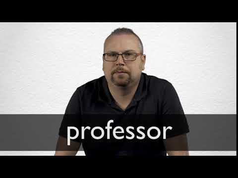 How to pronounce PROFESSOR in British English