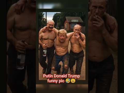 Vladimir Putin Donald Trump AI😃 funny picture.#russia #putin #usa #trump #funny #ytshorts #fun #meme