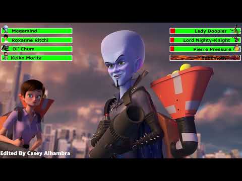 Megamind vs. the Doom Syndicate (2024) Final Battle with healthbars 1/3