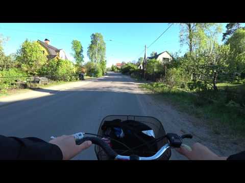 Stockholm, Sweden, biking from Lidl Huddingevägen to Snättringe | Sony FDR-X3000