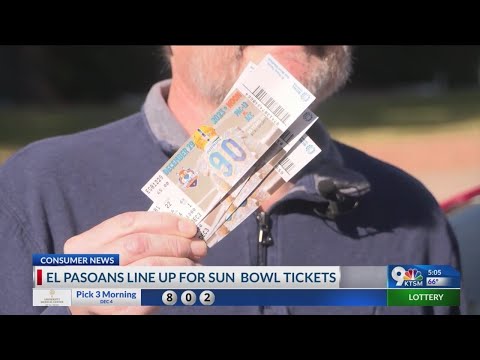 El Pasoans line up for Sun Bowl tickets