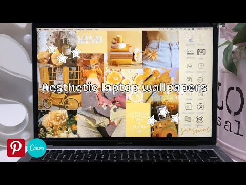 Aesthetic Laptop Wallpapers | MacBook customisation, canva tutorial, aesthetic, wallpapers, macboook