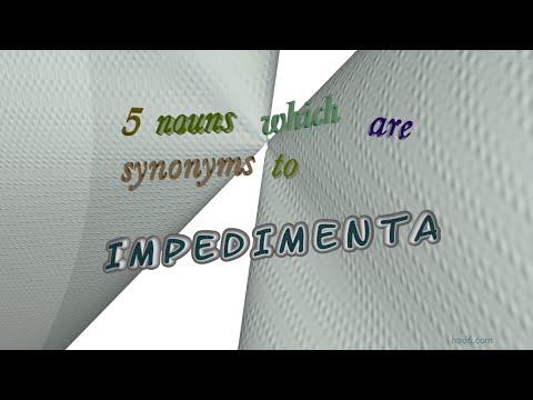 impedimenta - 6 nouns synonym of impedimenta (sentence examples)