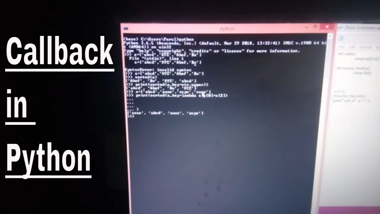 PYTHON TUTORIAL: CALLBACKS IN PYTHON WITH EXAMPLES