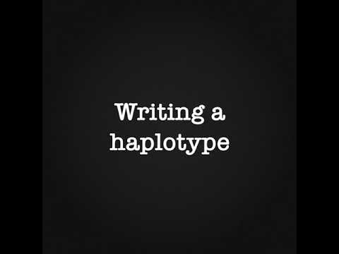 170912 1 genotype haplotype