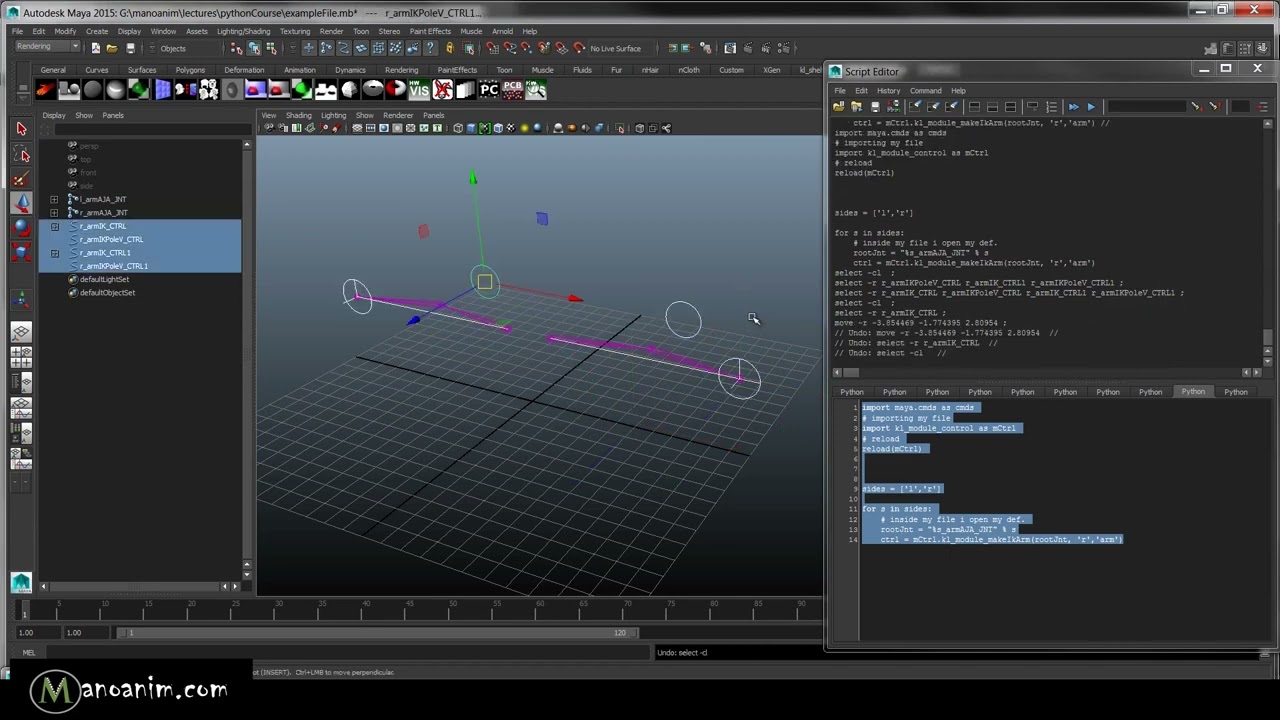 MAYA PYTHON TUTORIAL pt10 - 101 Using Pythons For Loop