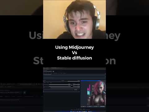 Using # #midjourney vs #Stable Diffusion
