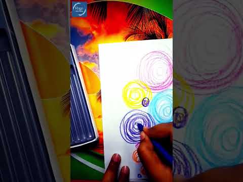 Fun drawing ideas | Scribble art with different colors | Easy art | #colorful #drawing #painting