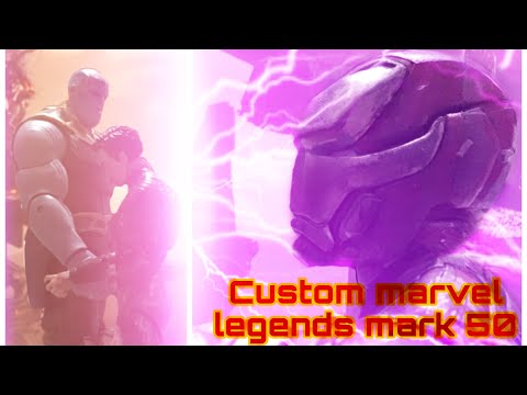 Custom infinity war marvel legends mark 50 (battle damaged