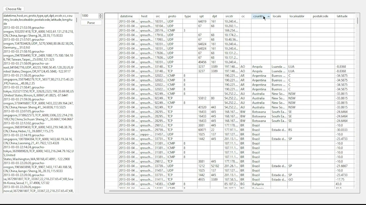 homework2 - csv parser