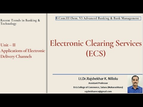 Electronic Clearing Services ECS