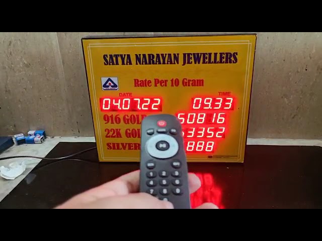 Gold Silver Rate Display - Gold Rate Display Board Manufacturer from ...
