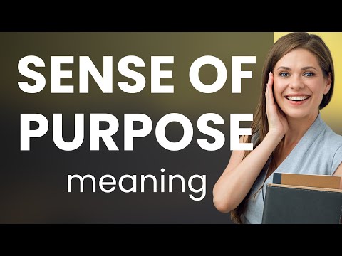 Understanding "Sense of Purpose": A Guide to English Idioms