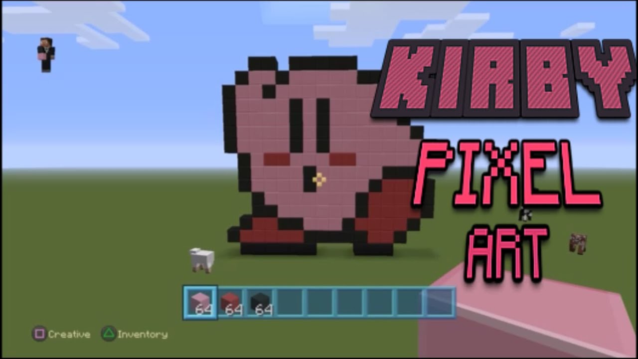 EASY KIRBY PIXEL ART TUTORIAL!