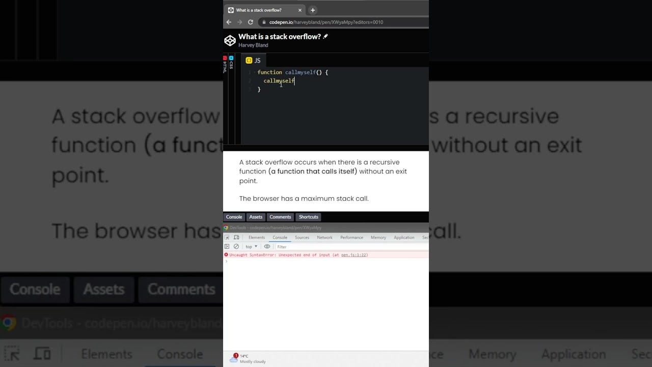 what is a stack overflow?