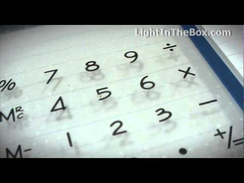 Solar Powered Calculator From MiniInTheBox
