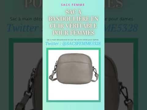 Sac à bandoulière en cuir véritable pour femmes, sac à main décontracté en cuir de vache