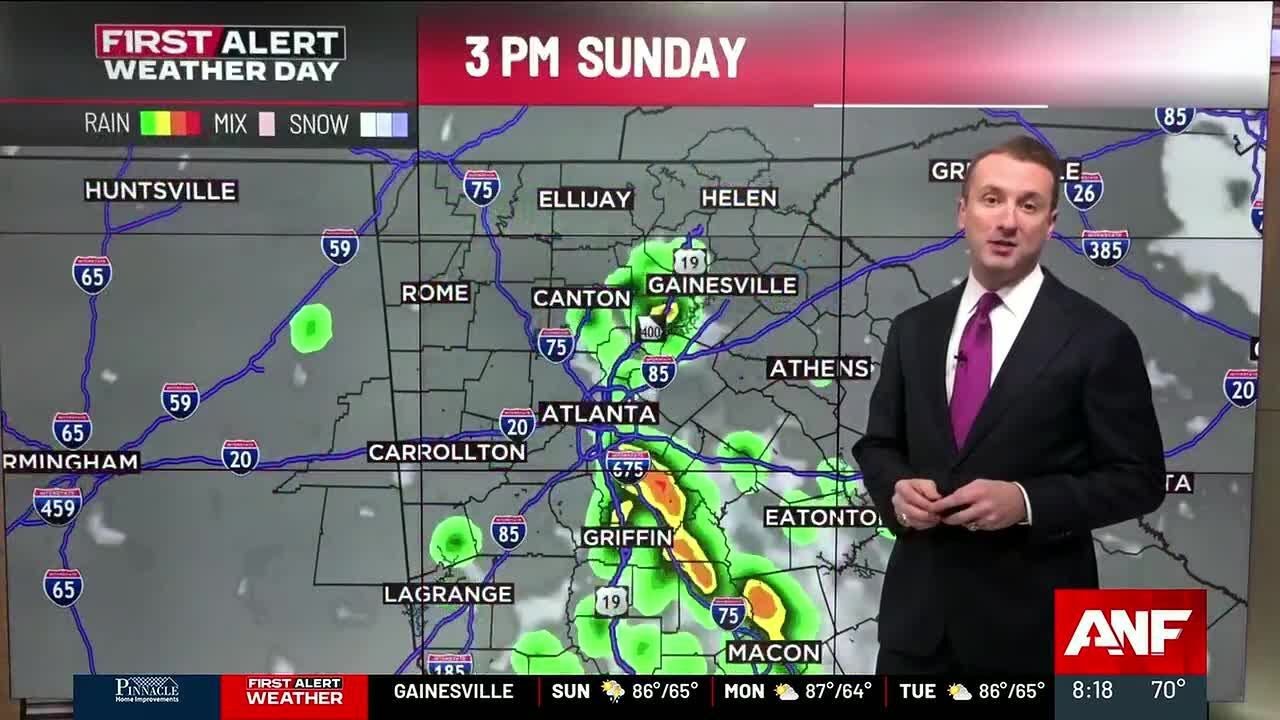 First Alert Forecast: Some Sunday PM storms possible