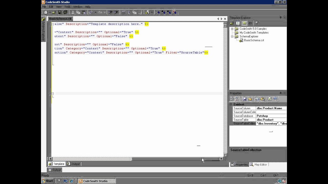 CodeSmith Generator - The Schema Explorer