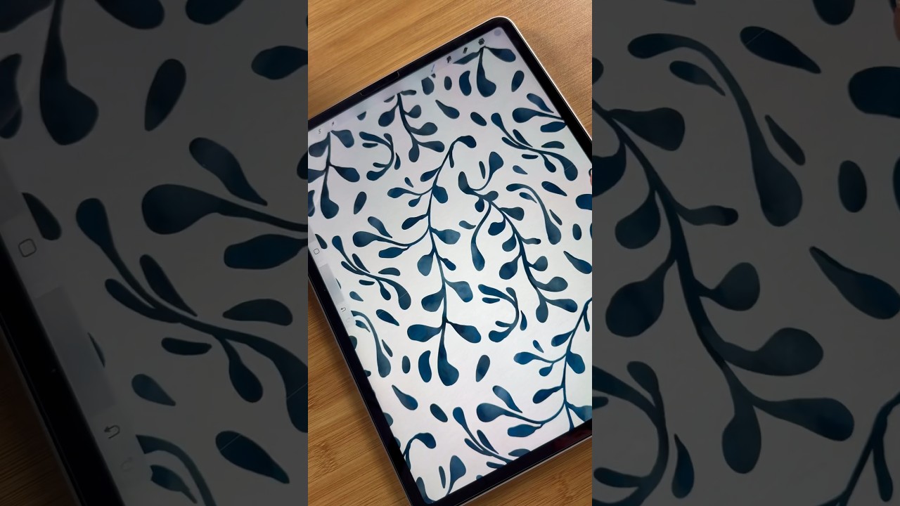 How to draw a seamless pattern in Procreate #procreatetutorial
