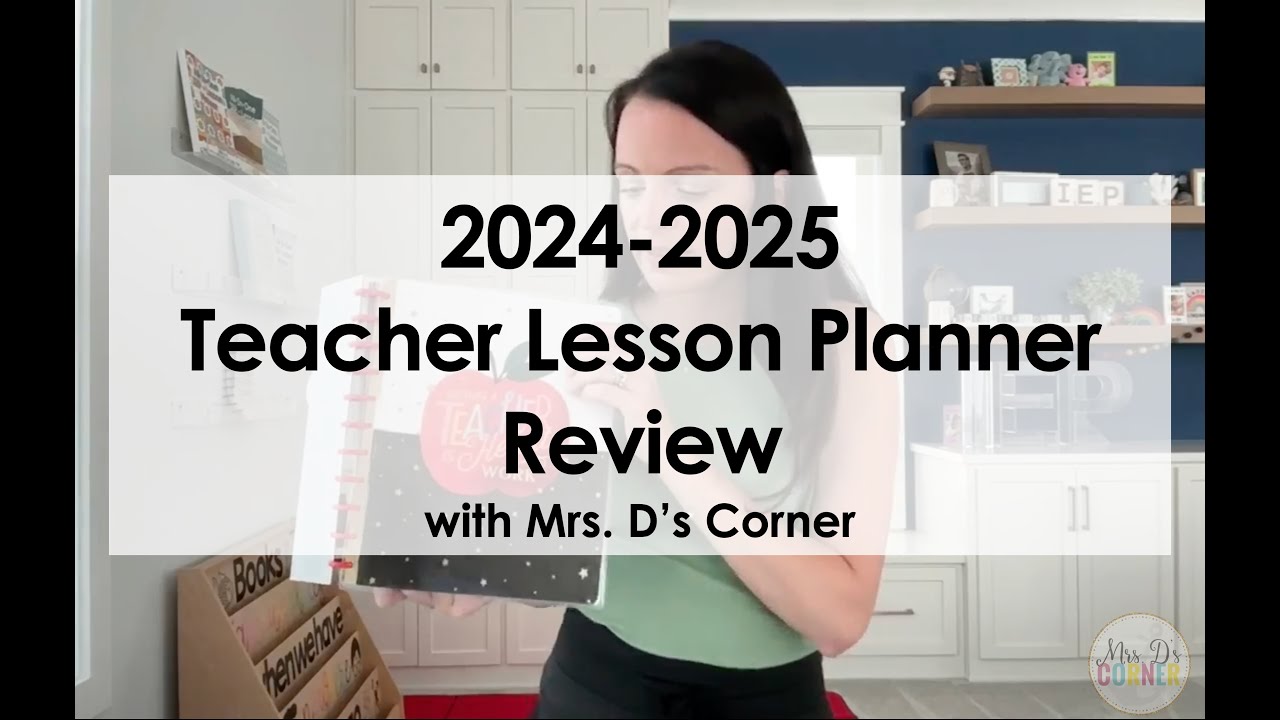2024-2025 Teacher Lesson Planner Review for Special Education Teachers | with Mrs. D's Corner