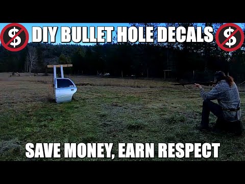 DIY Bullet Hole Decals