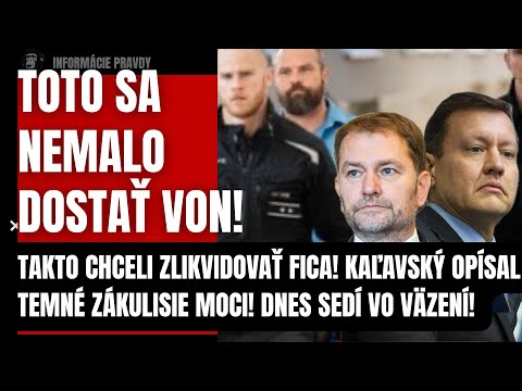 Toto sa nemalo dostať von! Ján Kaľavský opísal temné zákulisie moci! Lipšic a Matovič chceli iba
