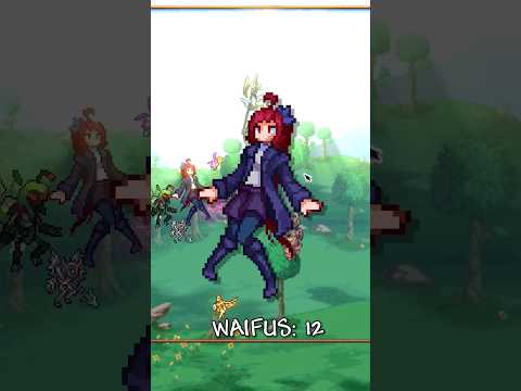 How many WAIFUS can you stack in Calamity... #terraria #calamity #shorts