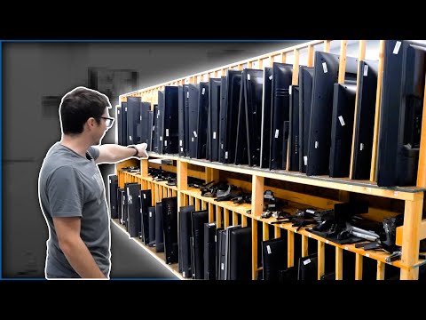 How to store 100's of TV's in a small TV shop