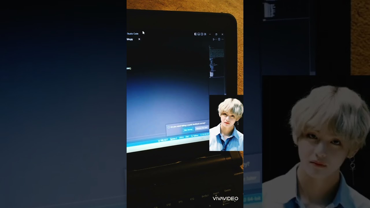 Draw BTS V in python               #design #programming #python #css