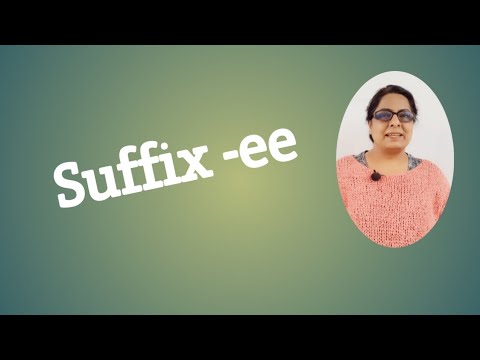 Suffix -ee #englishlessons #shorts