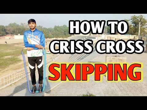 How to do criss cross skipping in HINDI | Criss cross jump rope Tutorial