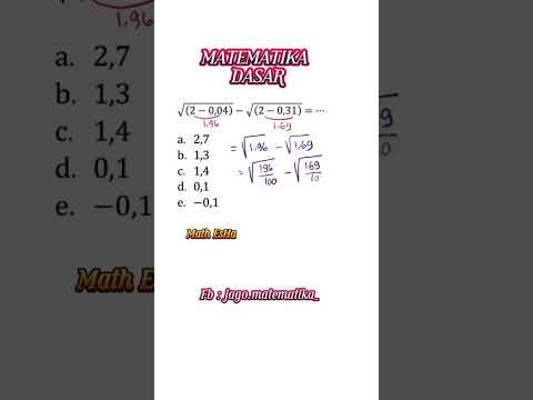 BASIC MATHEMATICS QUESTIONS TIU NUMERIC SKD CPNS AND CIVIL SERVANT TEST