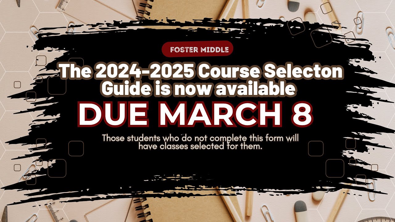 2024-25 Course Selection Guide Now Available