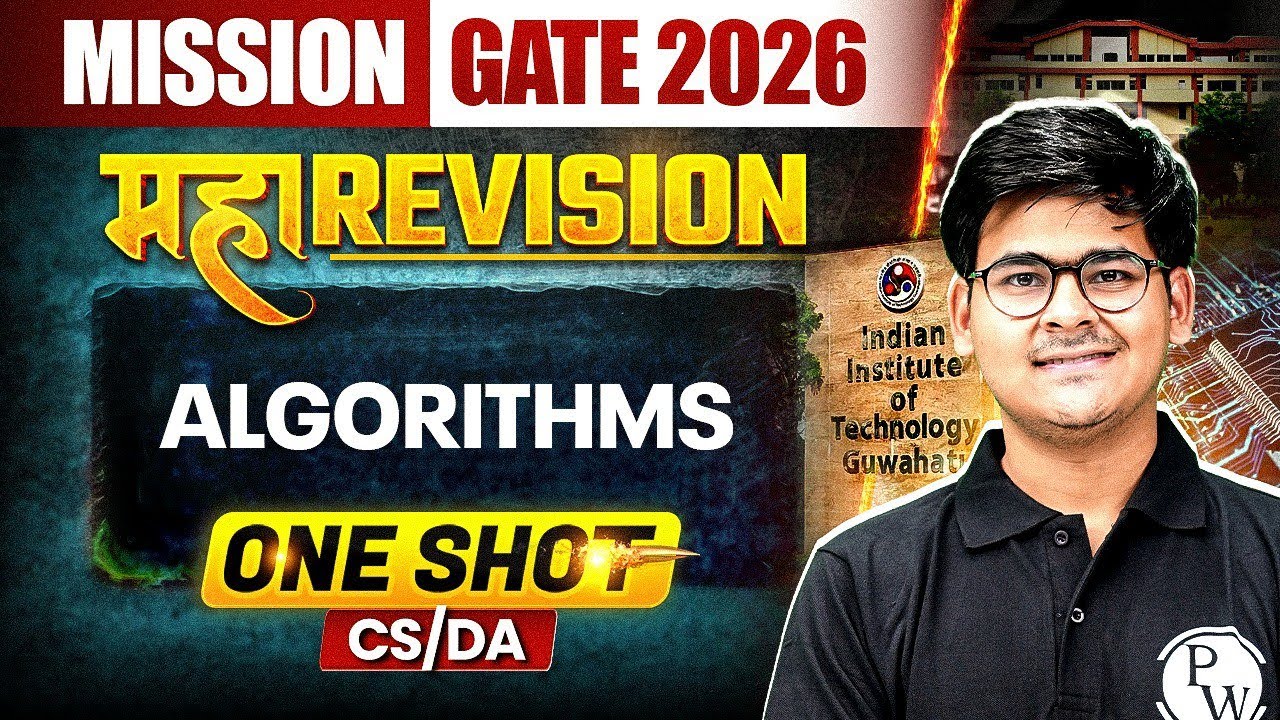 Algorithms One Shot Maha Revision | CS & DA | Mission GATE 2026