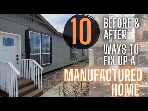 10 Before & After Ideas for Fixing Up A Manufactured Home | Manufactured Homes Remodel On A Budget