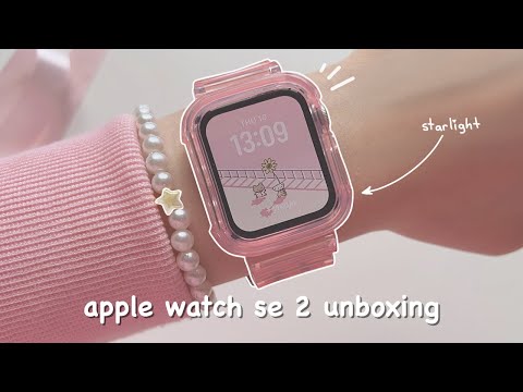 apple watch se 2 unboxing 🦢‧༺ | accessories & setup |