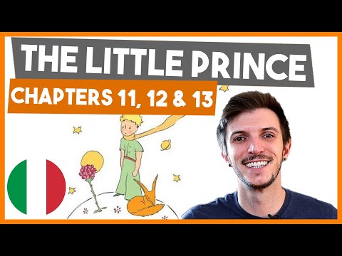 The Little Prince in slow italian - ITA/ENG Chapters 11, 12 & 13 - Learn Italian