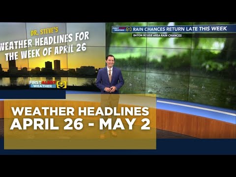 Weather headlines: Slow-moving cold front expected to bring rain