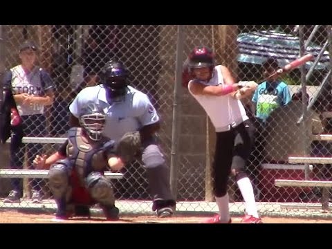 Catcher vs Firecrackers: Fastpitch Travel Softball Showcase Tournament, Palmdale, CA. Emily Burrow