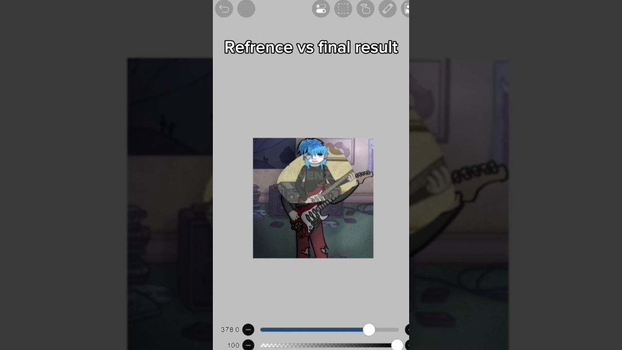 Refrence vs final result #art #artist #sallyface #wheniseeyousmile #fandom #fyp #fypage #trending