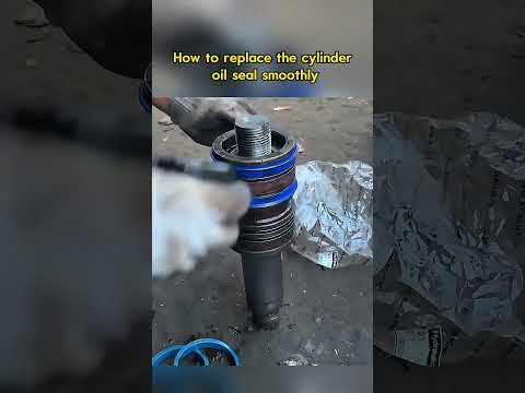 How to replace the cylinder oil seal smoothly#repalace #oilseal #hydraulic #mechanic
